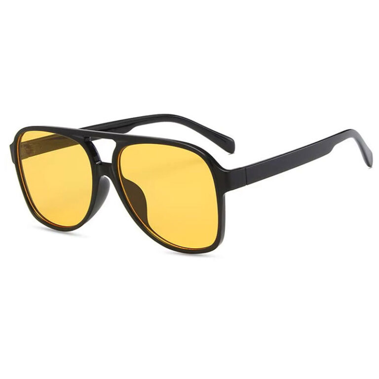 Sorte firkantede briller - Kyiv | Gule glas | Køb online her | Billige ...